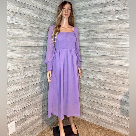 Dresses | Purple Puff Dress | Poshmark